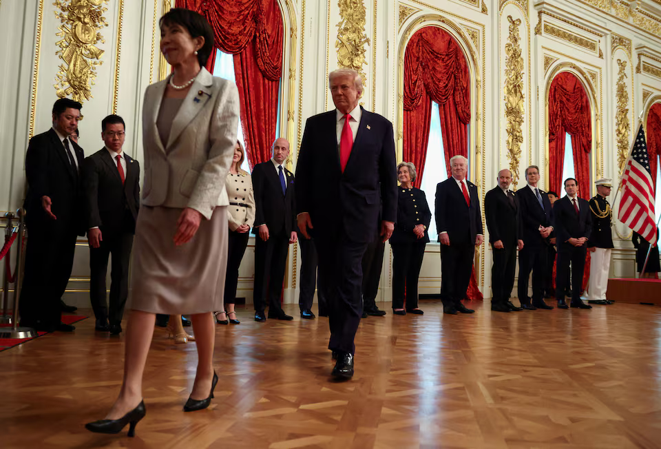 Trump Meets With Newly Elected PM Of Japan For Trade & Security Talks